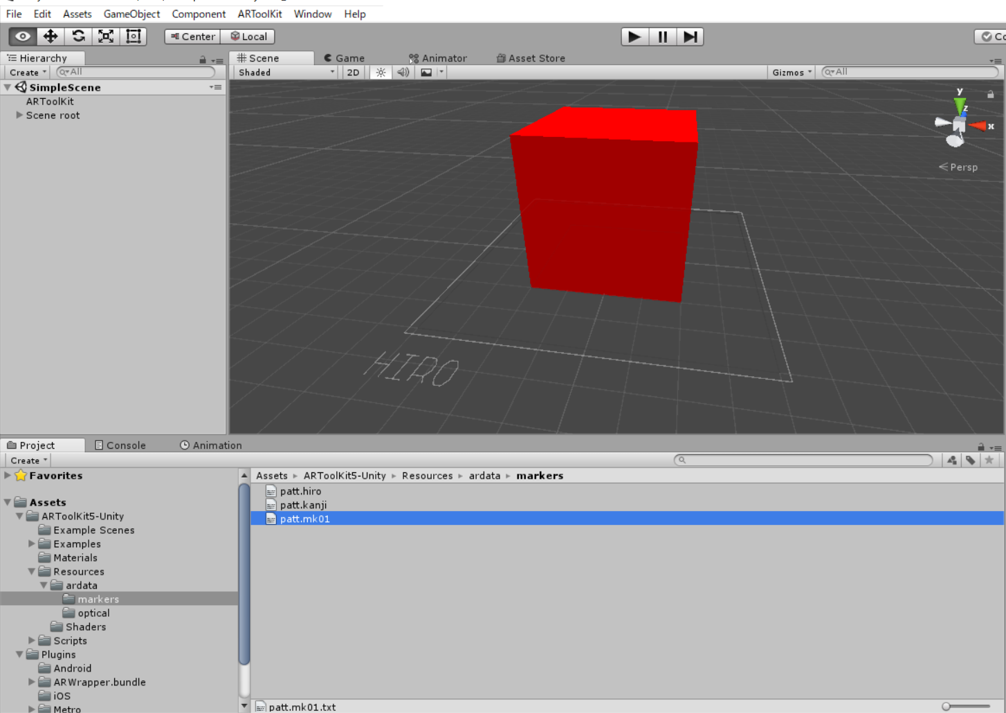 ARtoolKitのマーカー作成方法
